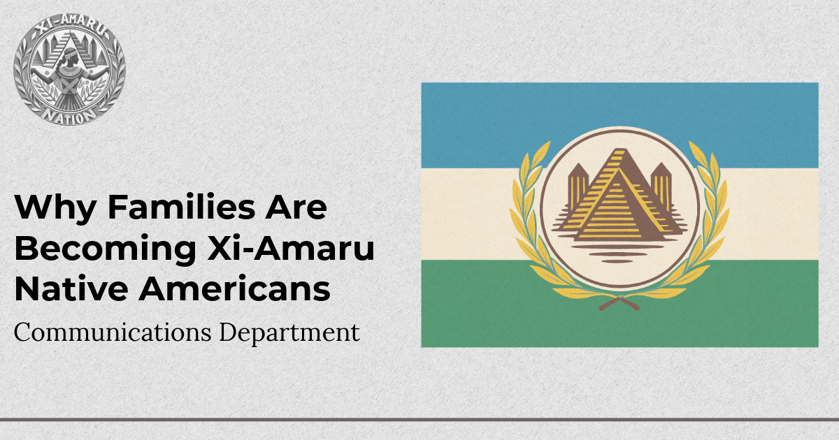 Why Families Are Becoming Xi-Amaru Native Americans and What Tax ...
